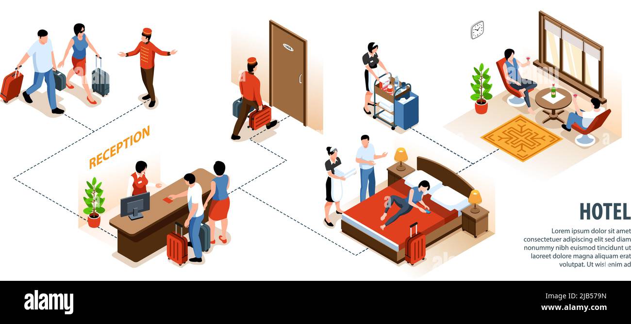Interior hotel isometric layout hi-res stock photography and images - Alamy