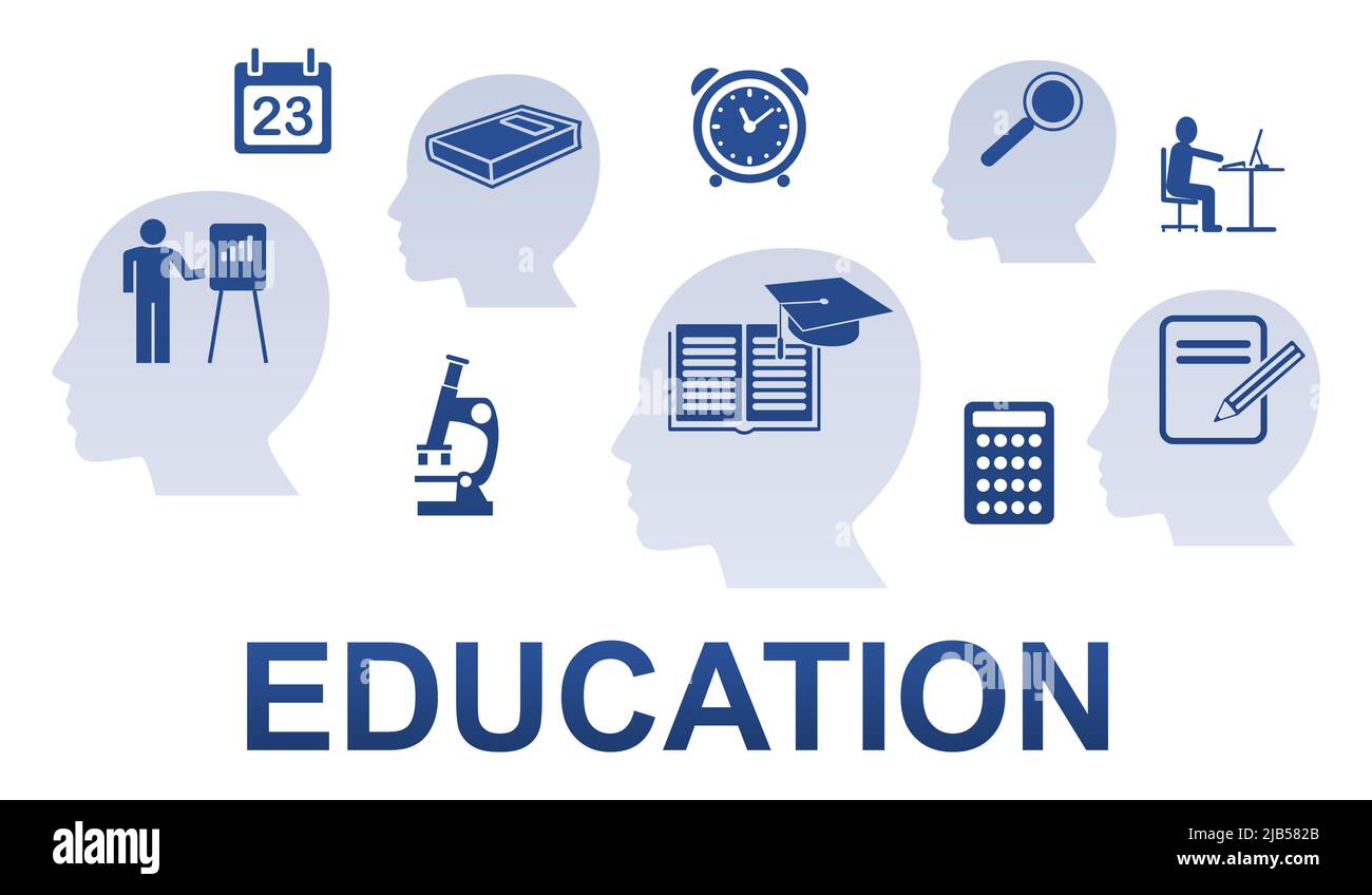 Illustration of an education concept Stock Photo - Alamy