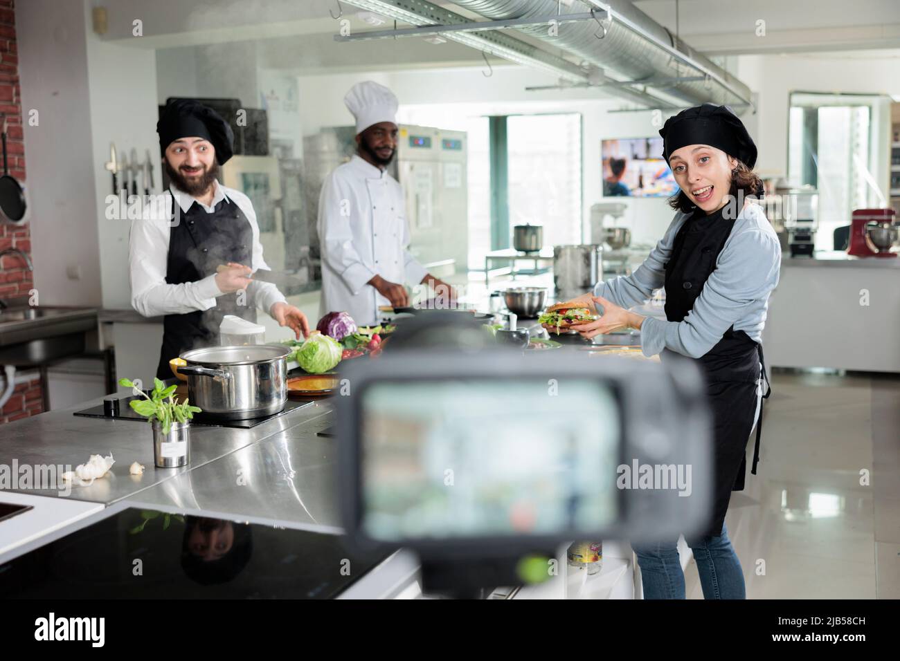 Food cooking tv show in hi-res stock photography and images - Alamy