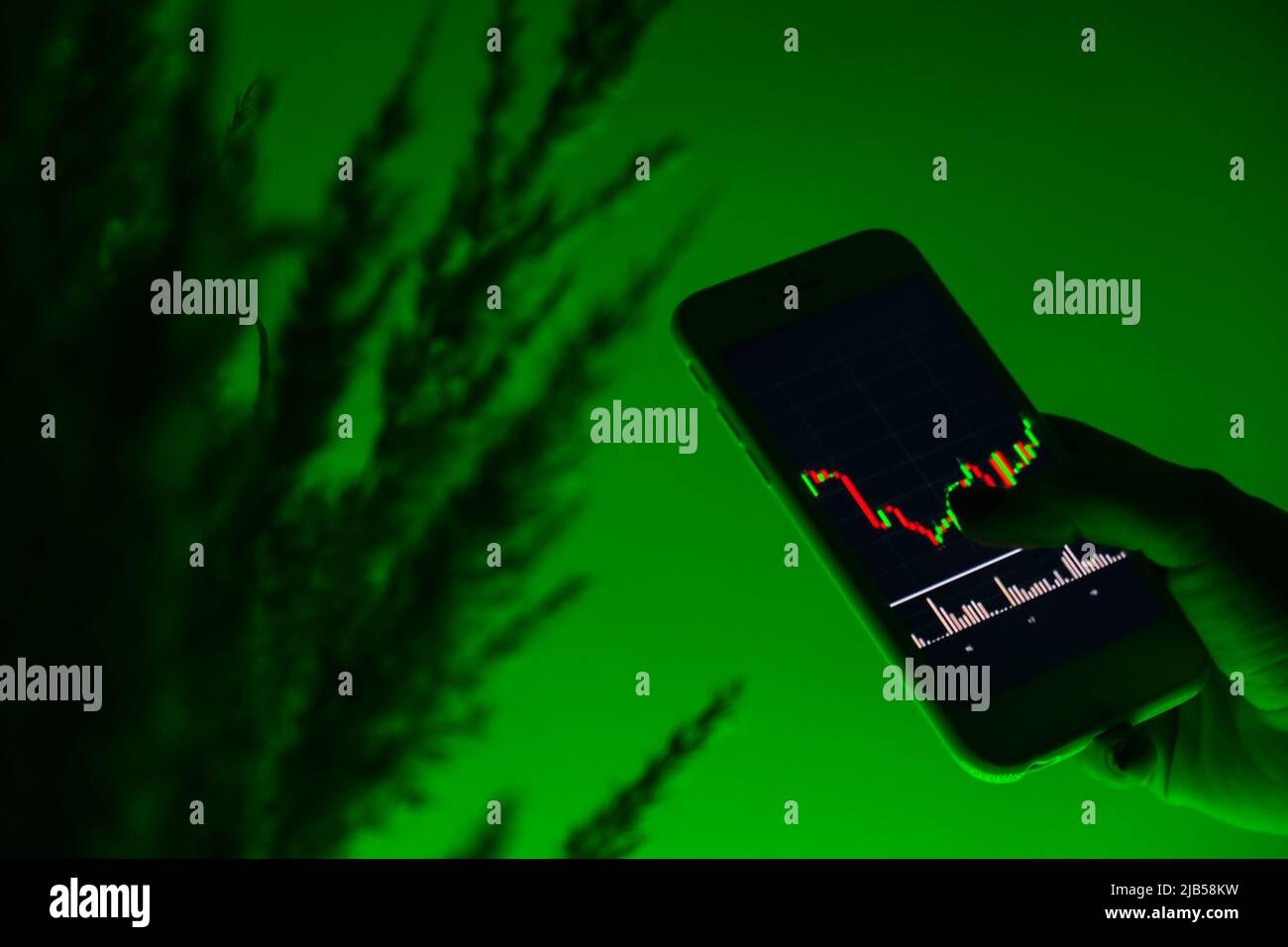 Stock market graph for tranding and investment in security exchange ...