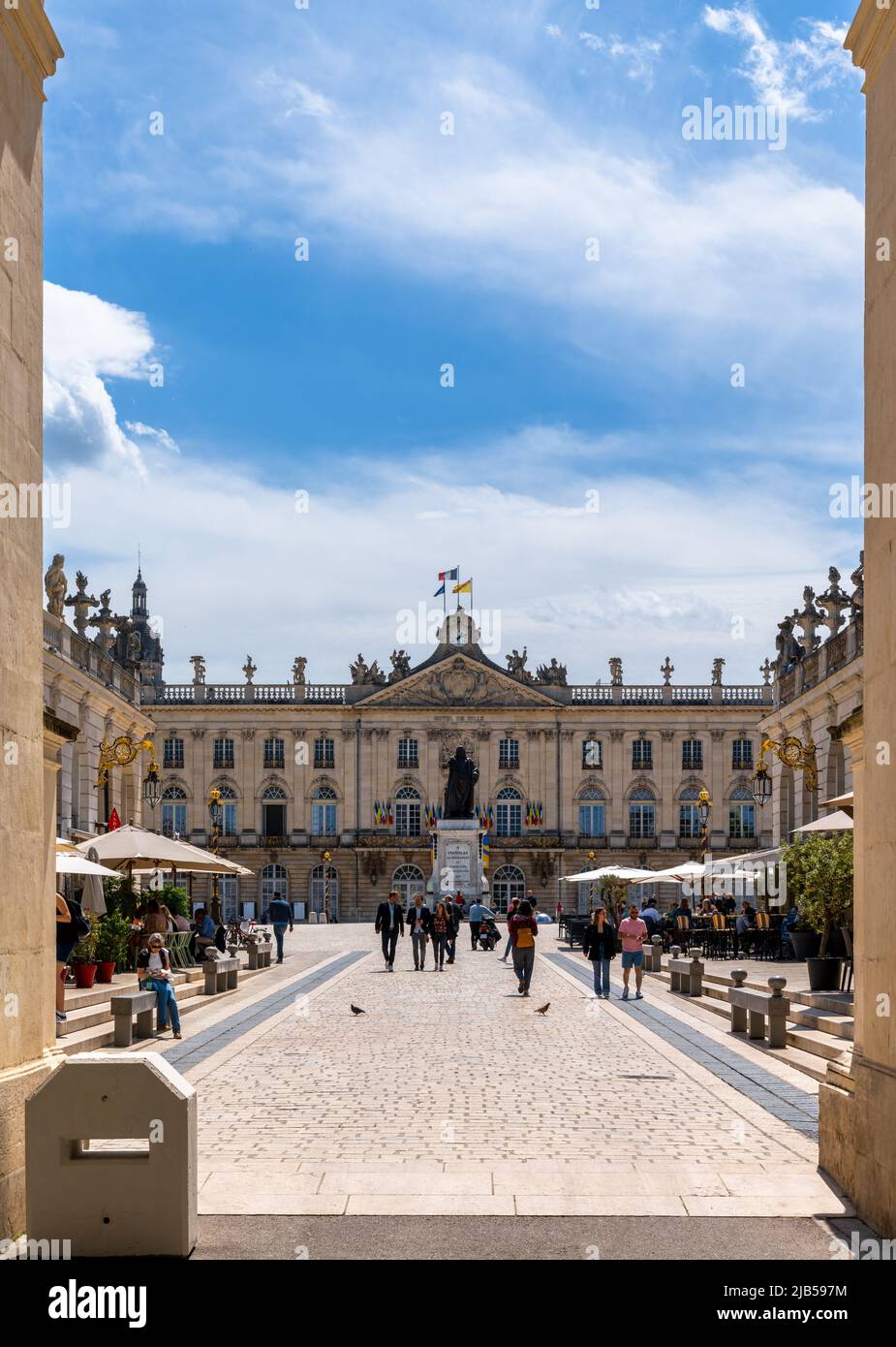 Nancy, France - 1 June, 2022: the historic Arc Here city gate on the ...