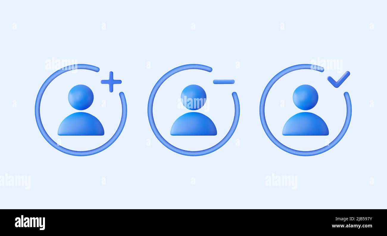 3d User icon Stock Vector Image & Art - Alamy