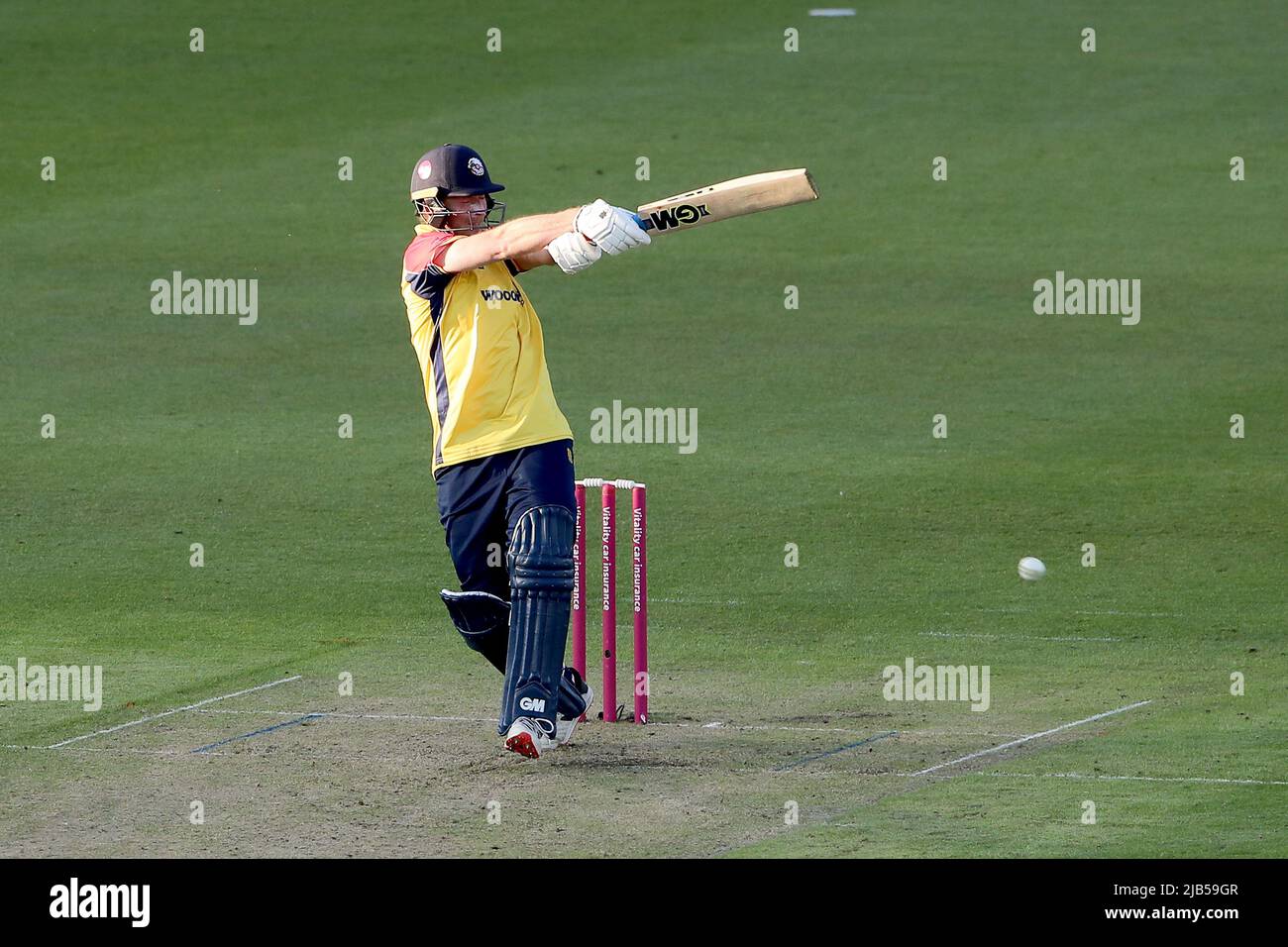 Tom Westley in batting action for Essex during Glamorgan vs Essex ...