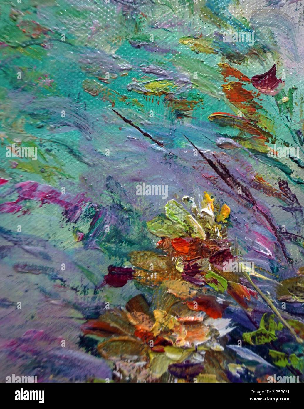 Art oil Painting flower Abstract Triangle Curve Square , backgrounds ...