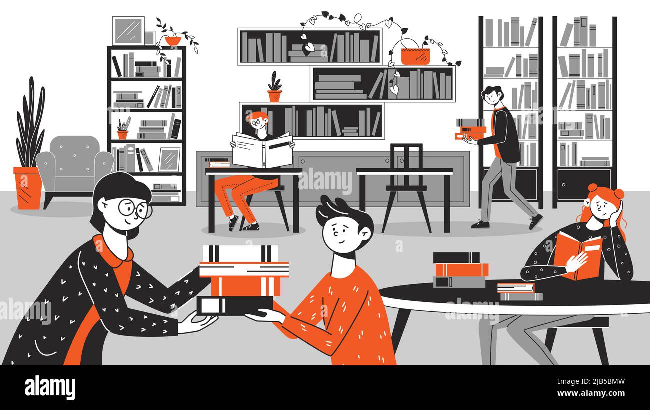 Online library composition with people read share books and look for ...