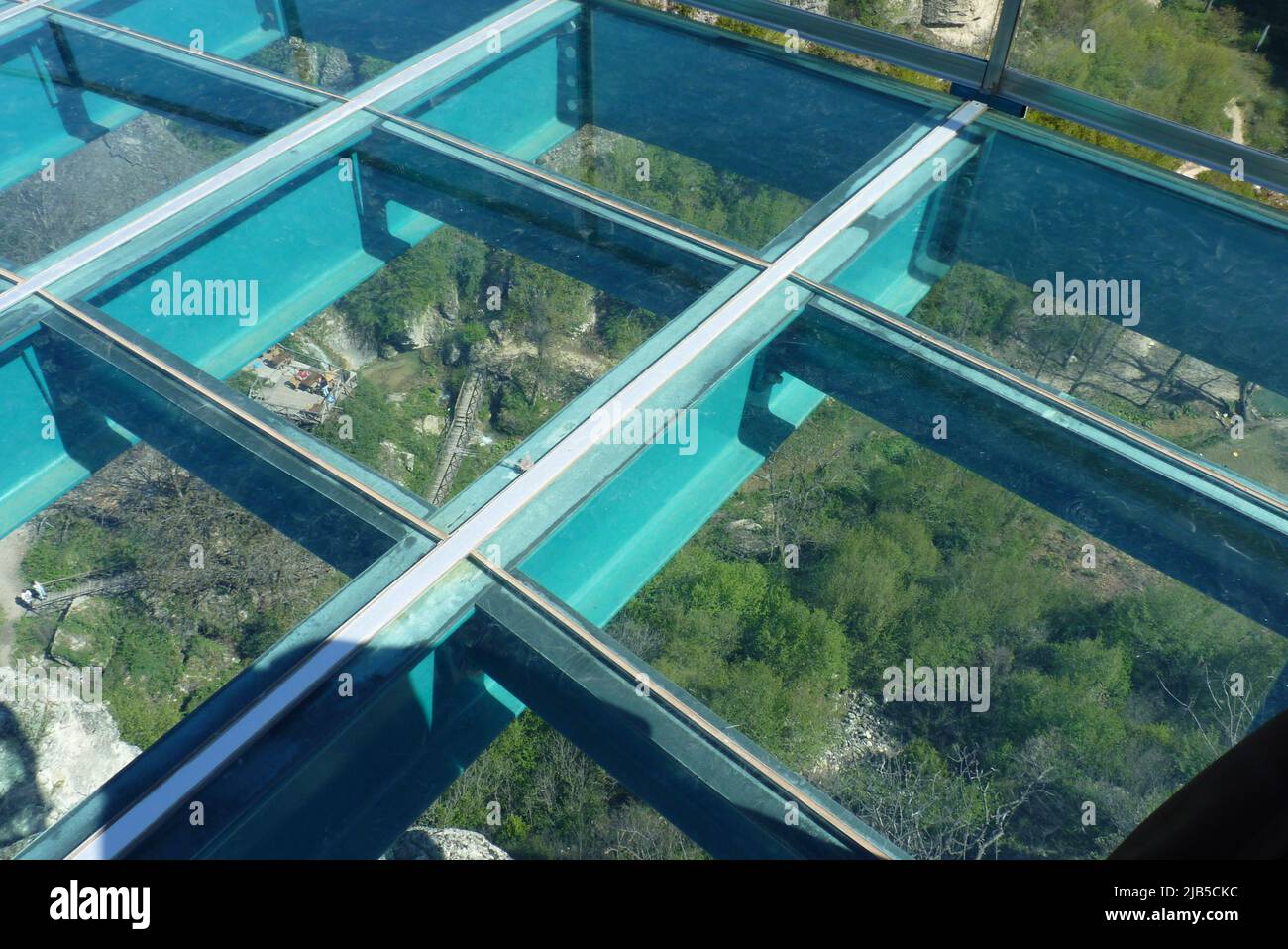 Crystal Glass Terrace in Tokatli Canyon, Safranbolu, Turkey Stock Photo ...