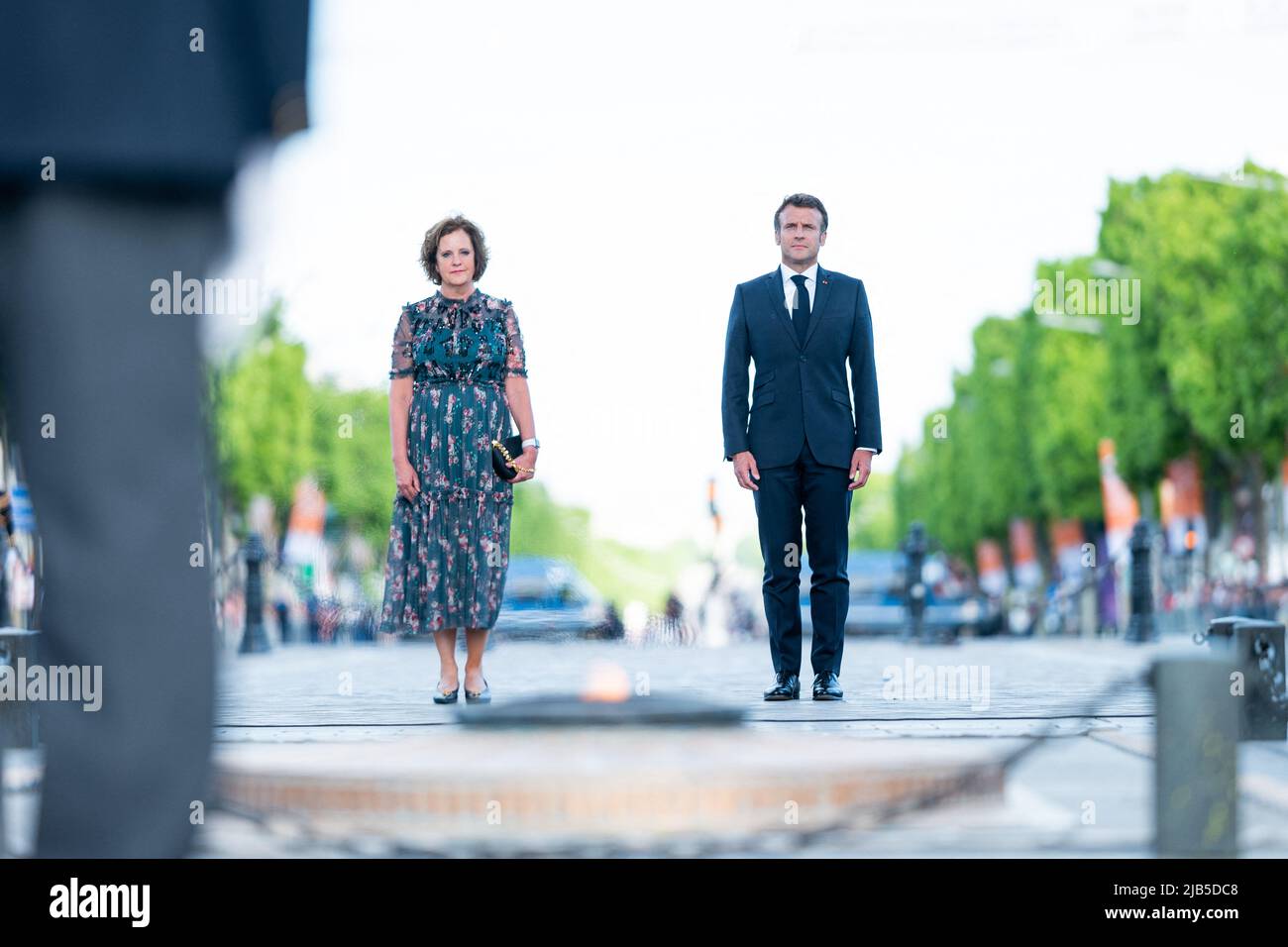 British Ambassador to France Menna Rawlings and French President ...