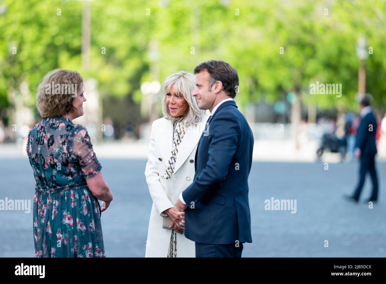 British Ambassador to France Menna Rawlings and French President ...