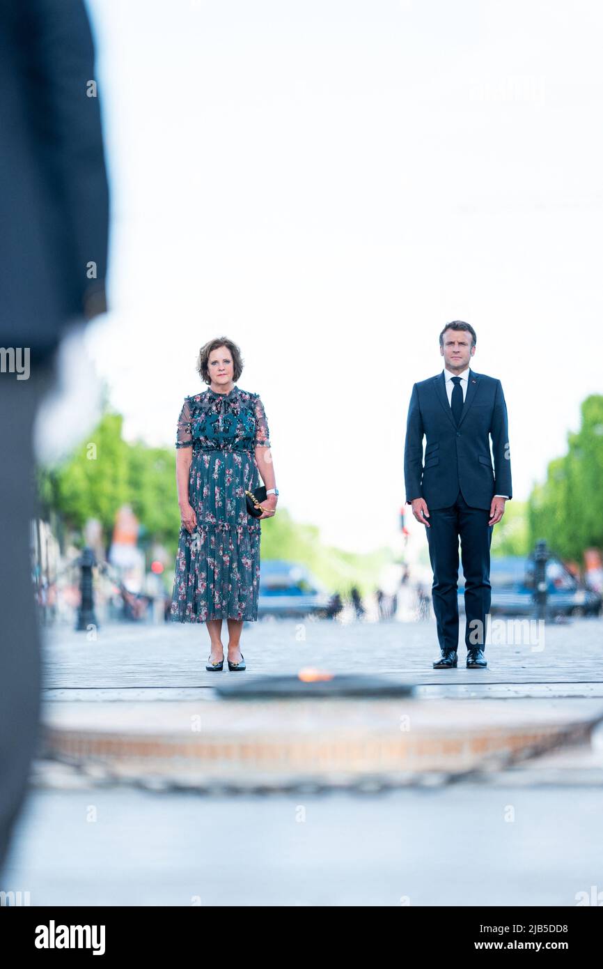 British Ambassador to France Menna Rawlings and French President ...