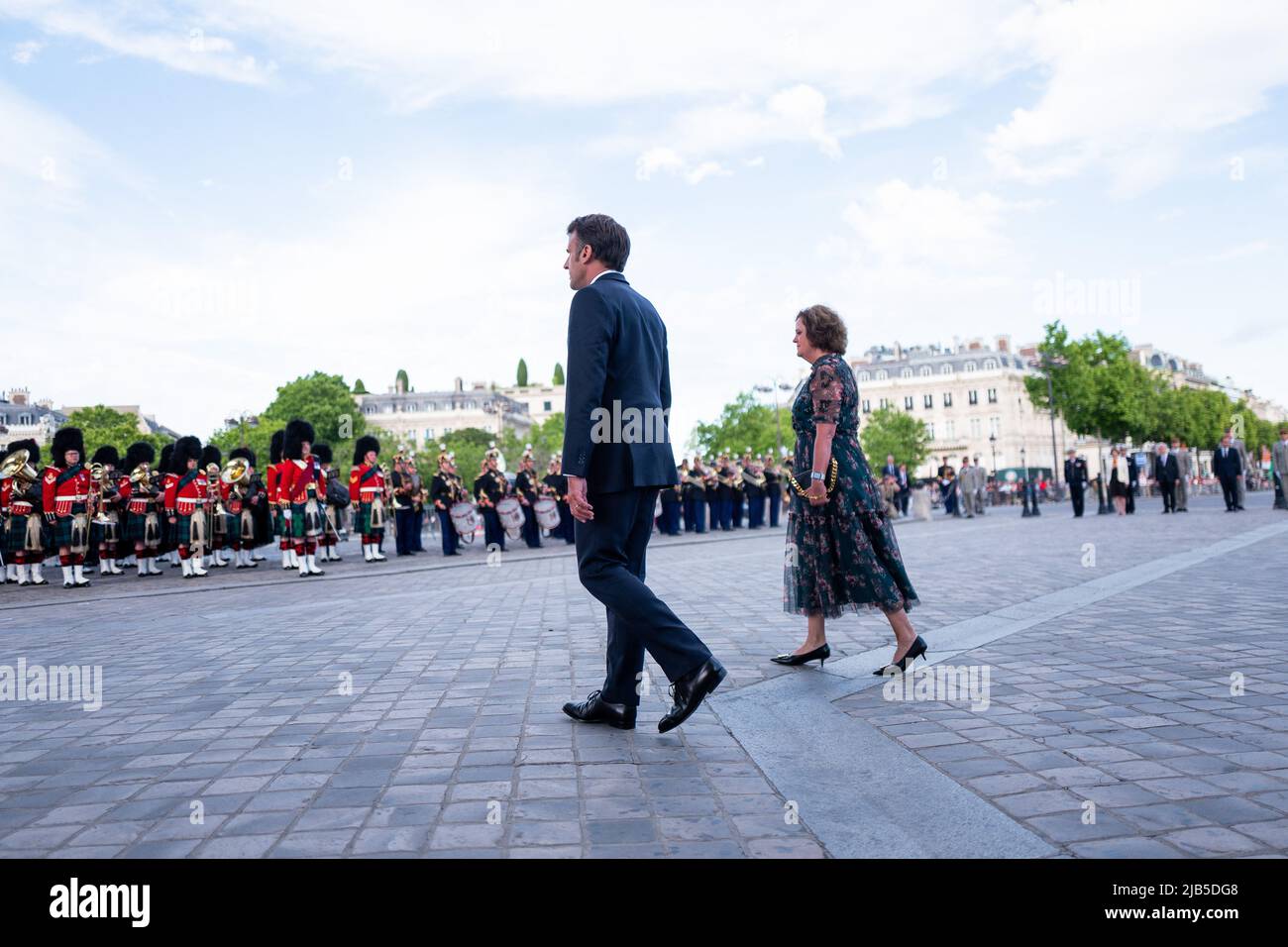 British Ambassador to France Menna Rawlings and French President ...