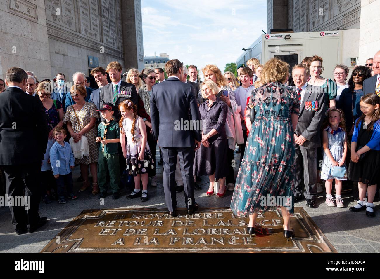 British Ambassador to France Menna Rawlings and French President ...