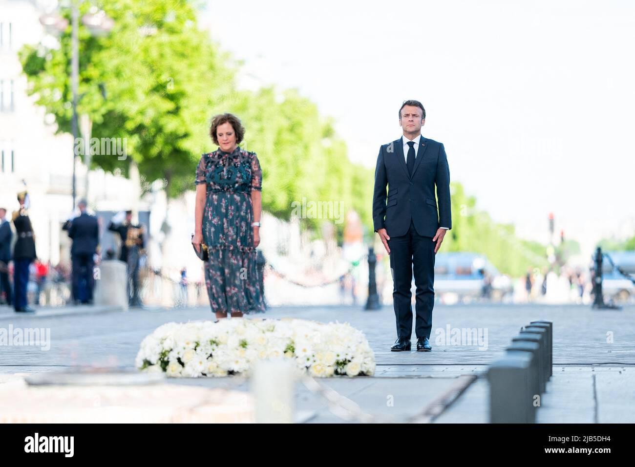 British Ambassador to France Menna Rawlings and French President ...