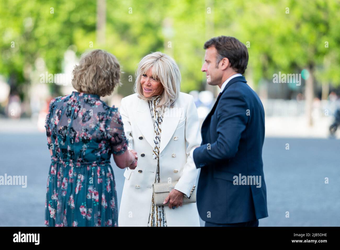 British Ambassador to France Menna Rawlings and French President ...