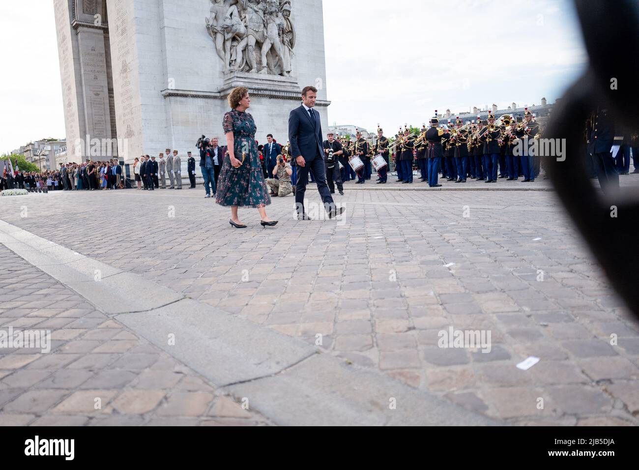 British Ambassador to France Menna Rawlings and French President ...