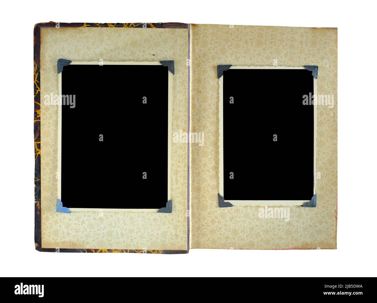 vintage empty postcard, blank picture frame, in an old album, free ...