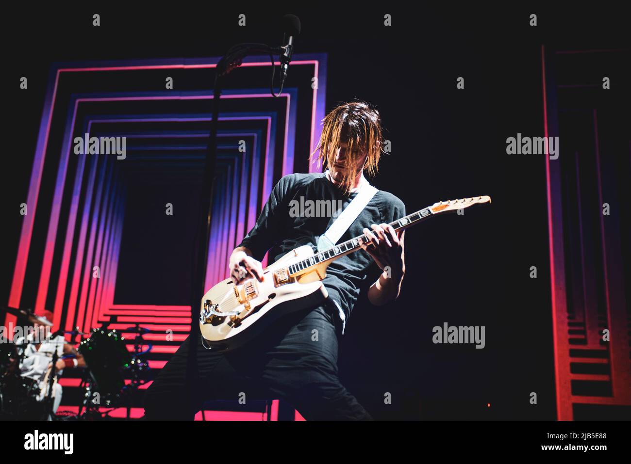 ZURICH, HALLENSTADION, OCTOBER 5TH 2016: Josh Klinghoffer, guitarist of ...