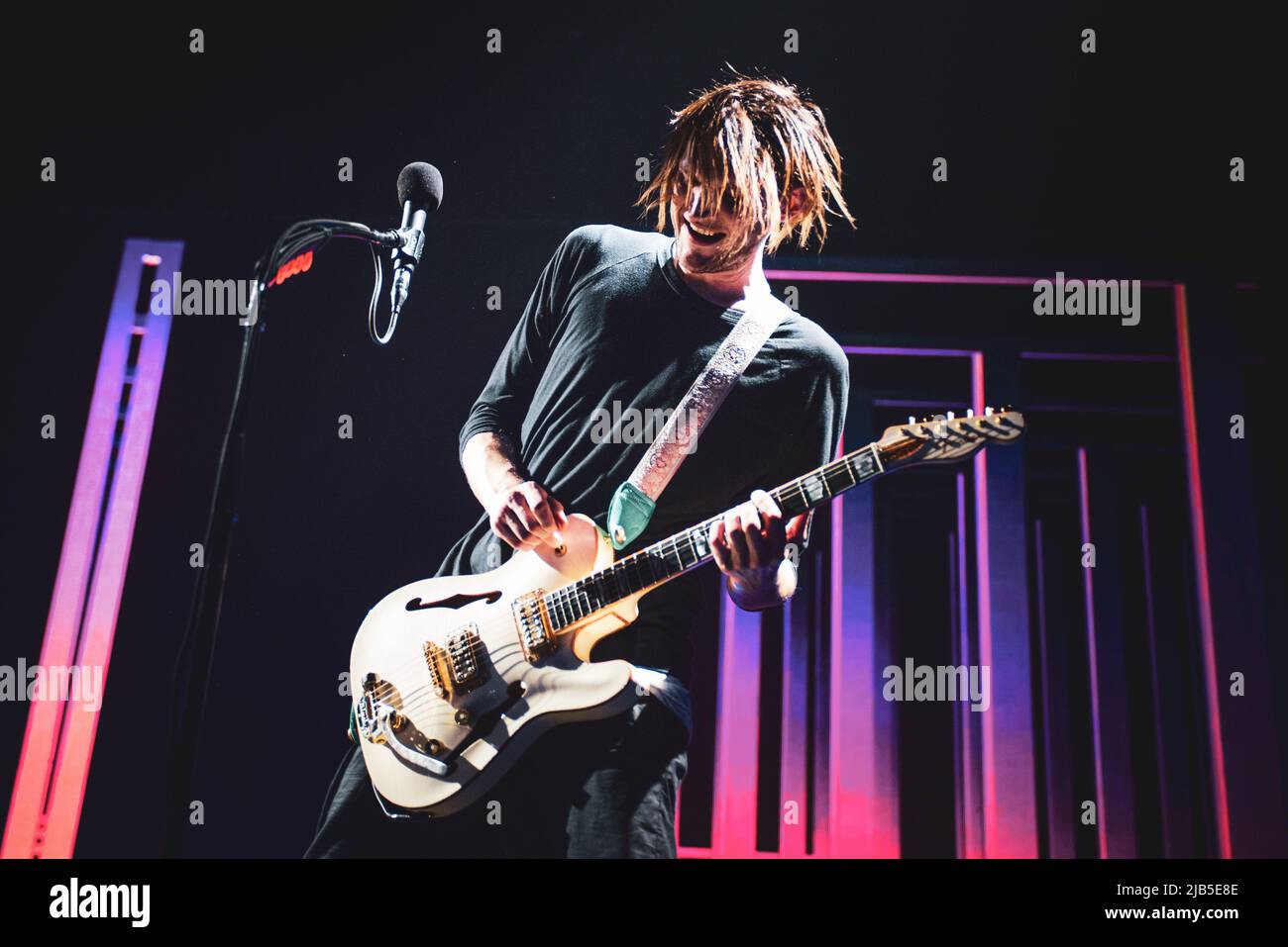 ZURICH, HALLENSTADION, OCTOBER 5TH 2016: Josh Klinghoffer, guitarist of ...