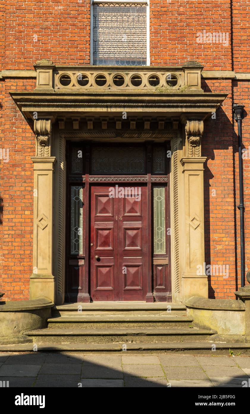 Georgian doorway. Winckley Square, Preston Stock Photo - Alamy