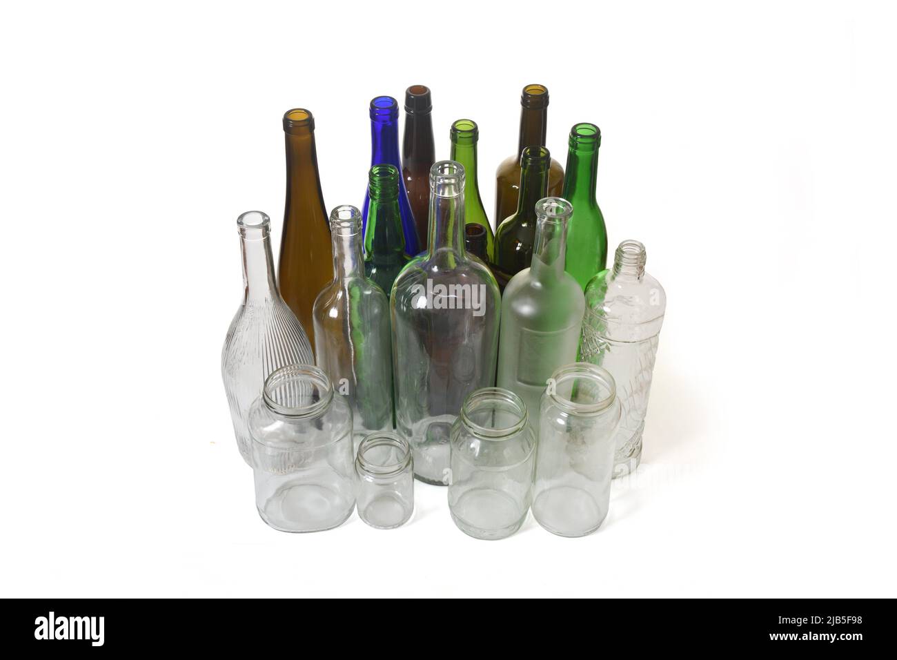 Bottles from high angle view Cut Out Stock Images & Pictures - Alamy