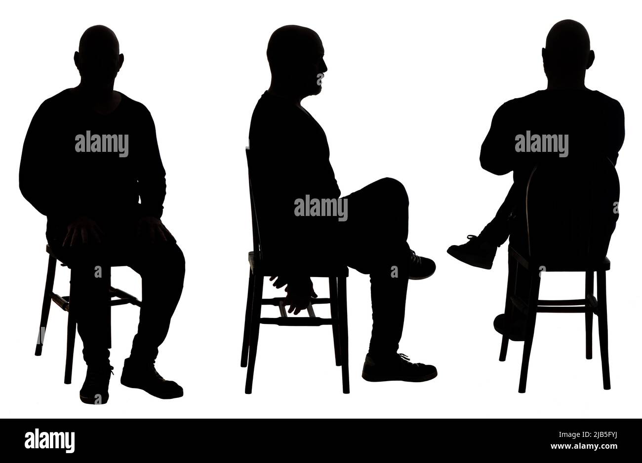 Person Sitting Silhouette Side View