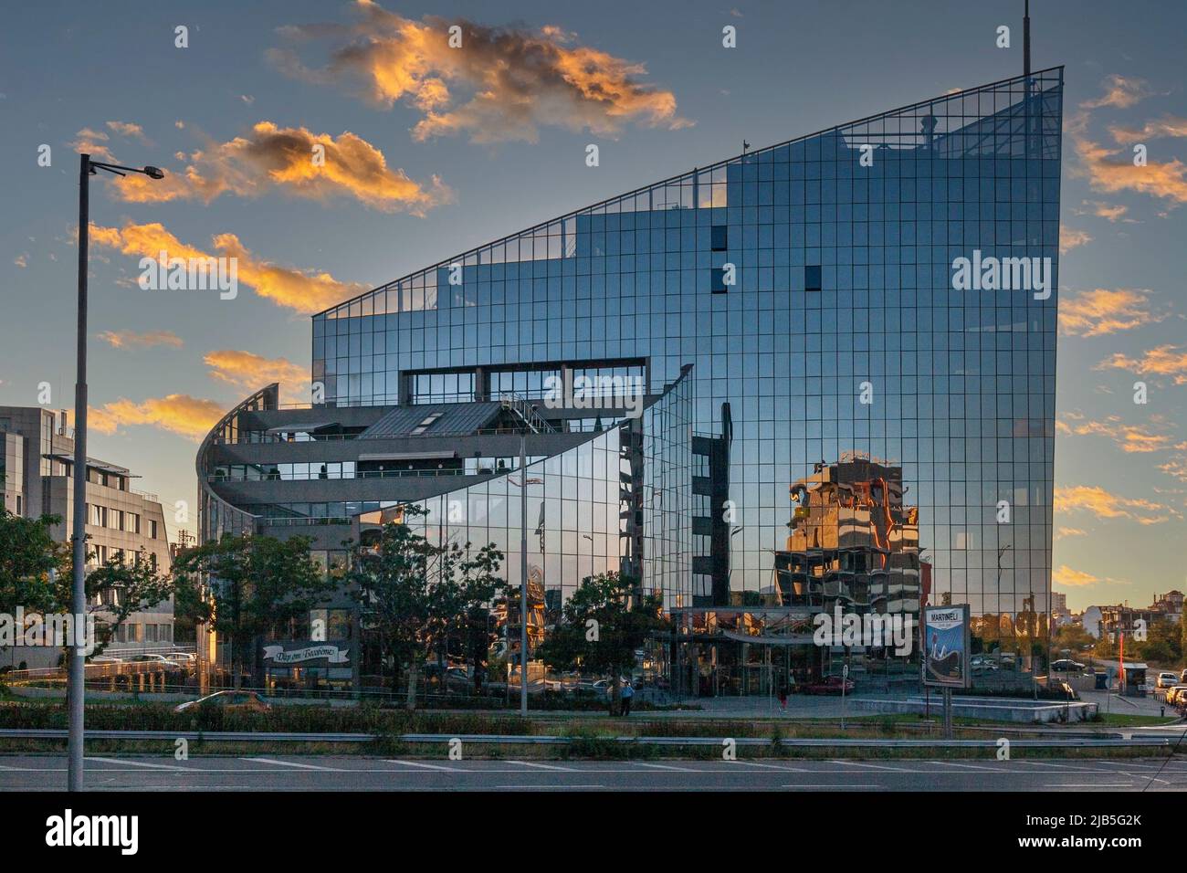 Contemporary steel and glass architecture, Sofia, the capital of Bulgaria Stock Photo - Alamy