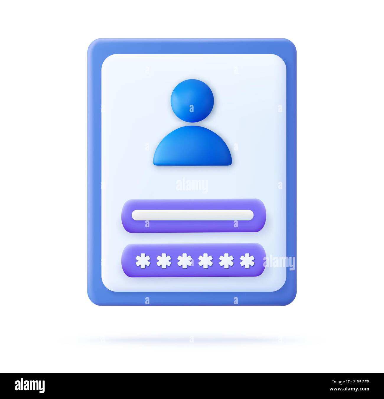 Account id verification icon Cut Out Stock Images & Pictures - Alamy