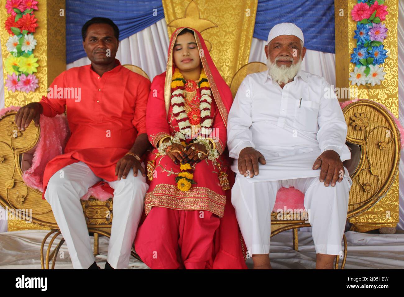 Portrait of adorable smiling Pakistani Muslim girl in traditional suit ...