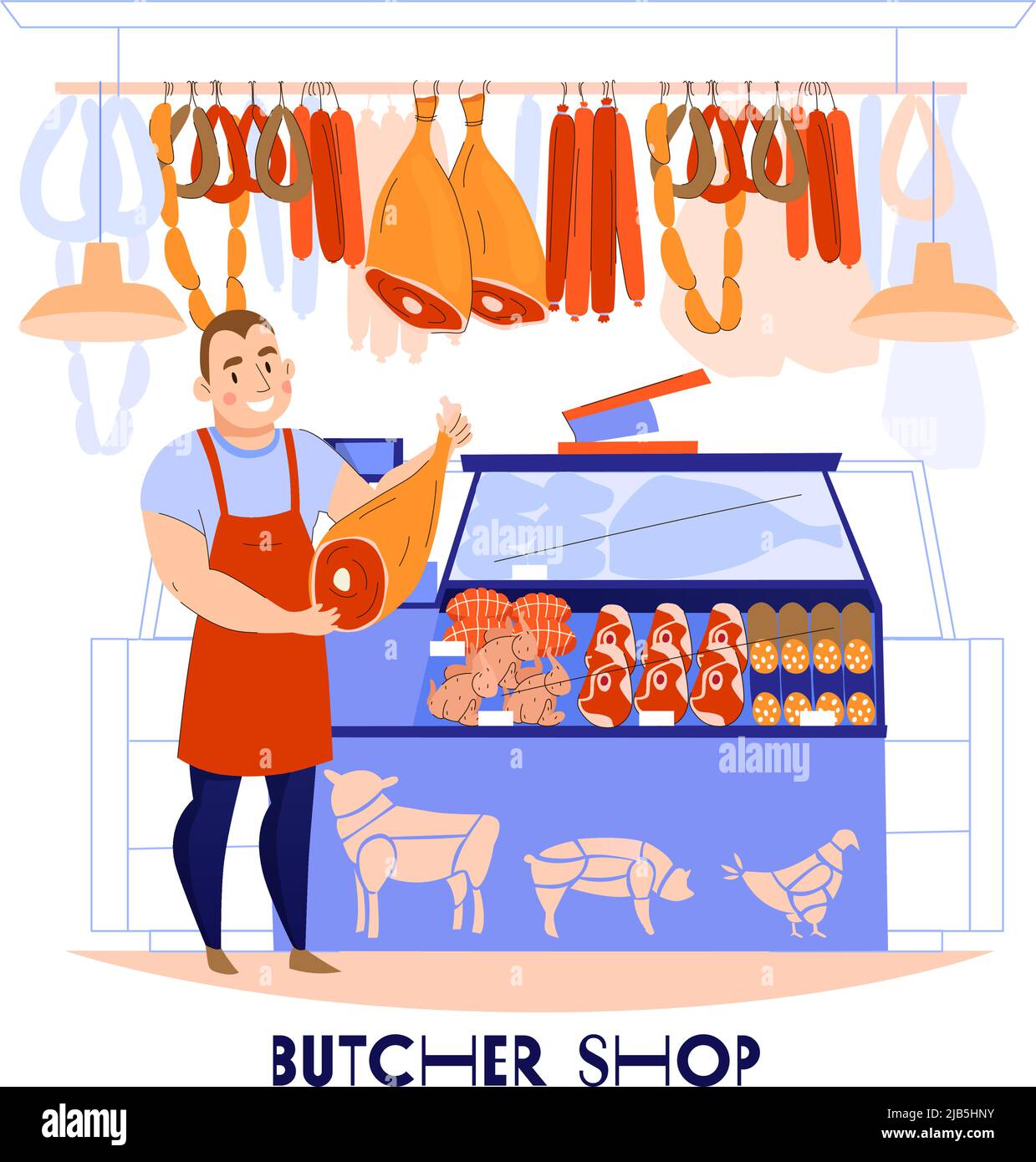 Organic products stall Stock Vector Images - Alamy