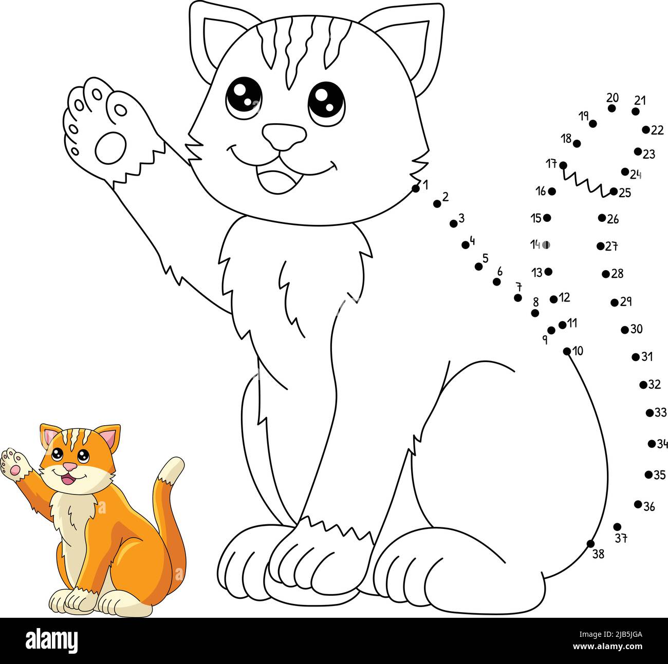 Kids book cat illustration Stock Vector Images - Alamy