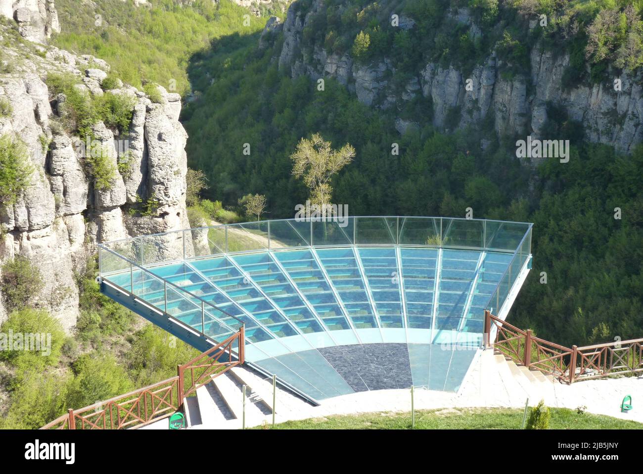 Crystal Glass Terrace in Tokatli Canyon, Safranbolu, Turkey Stock Photo ...