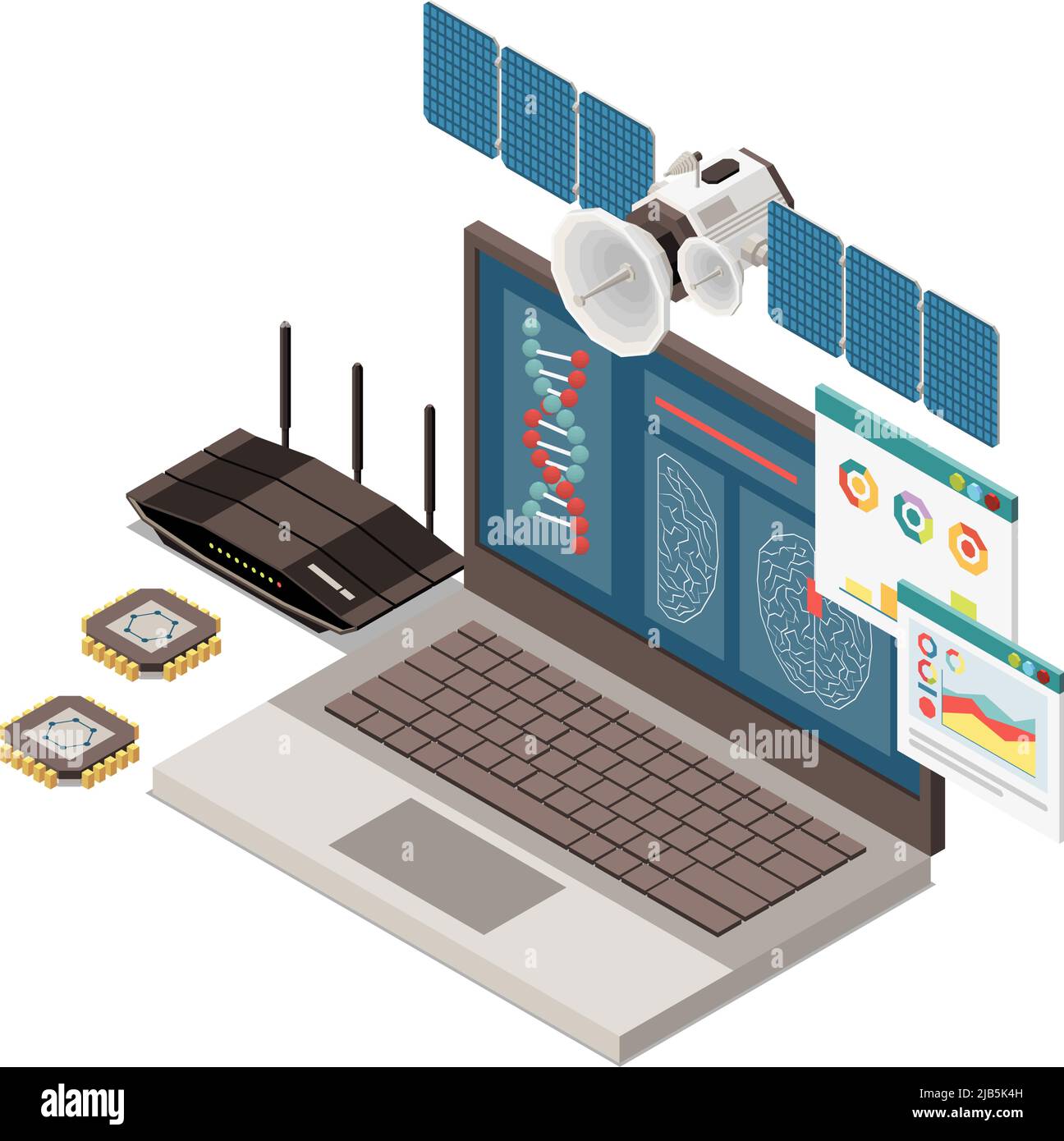 Satellite images Stock Vector Images - Alamy