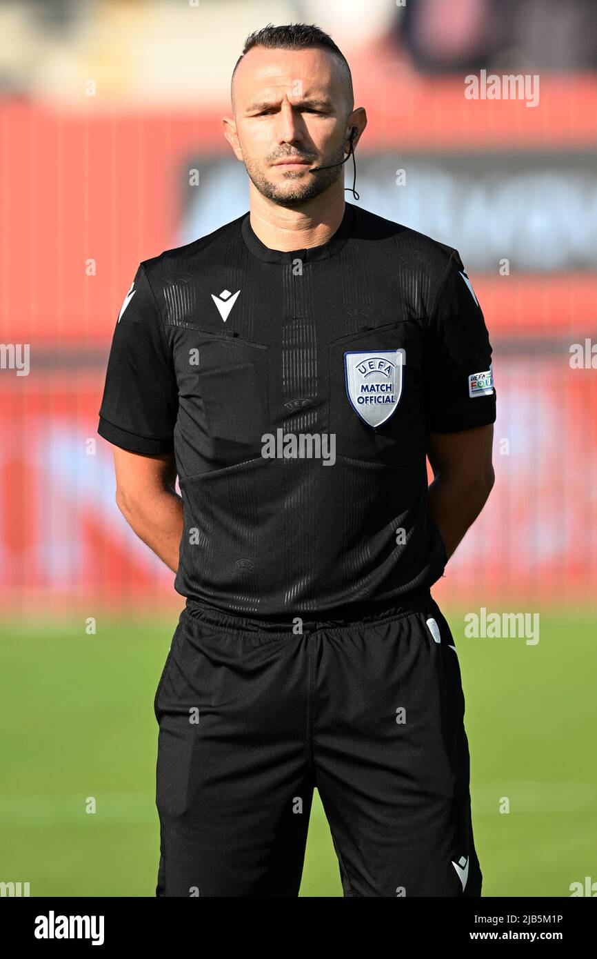 ALMERE - referee Ivaylo Stoyanov during the UEFA European Championship ...
