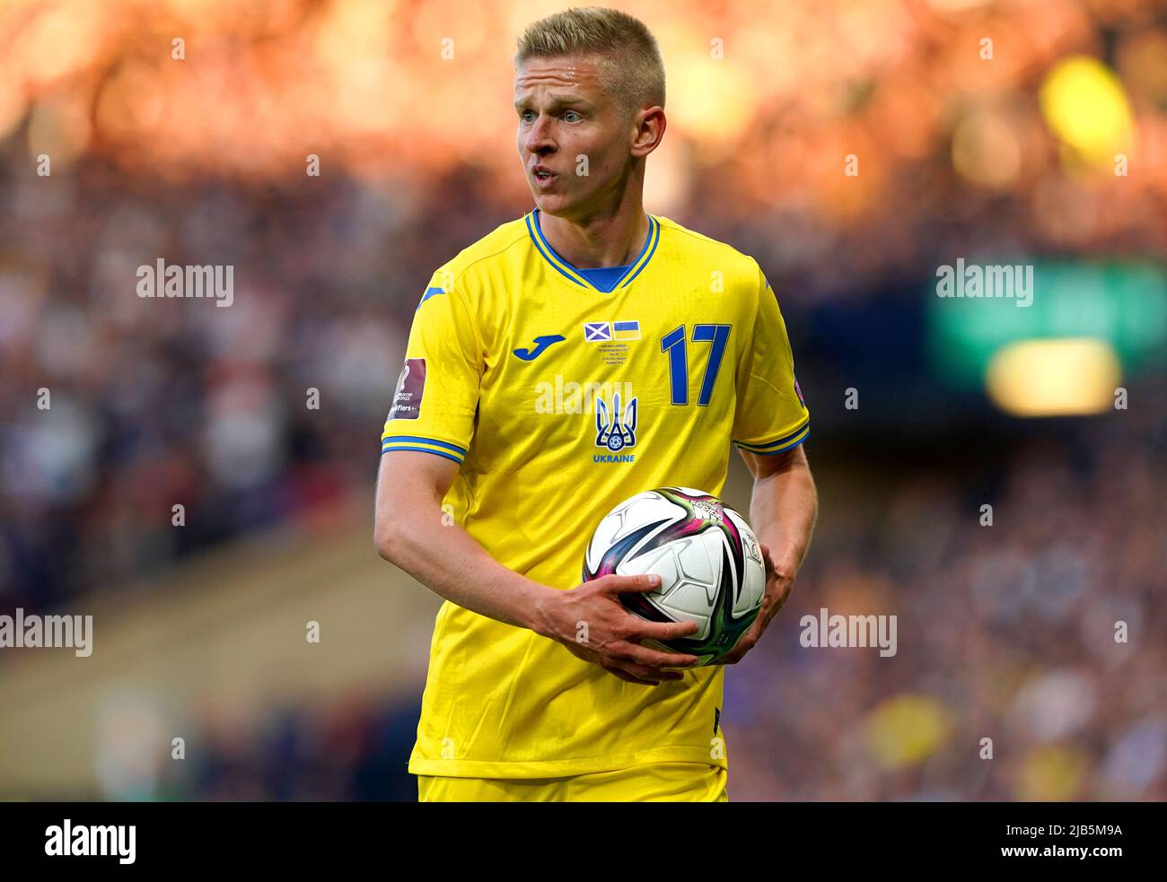 Ukraine's Oleksandr Zinchenko during the FIFA World Cup 2022 Qualifier ...