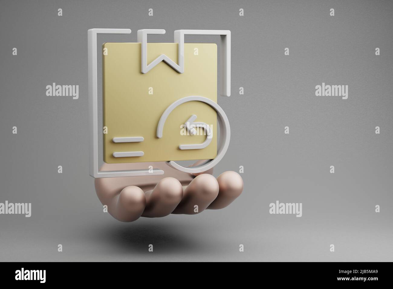 Beautiful abstract illustrations Golden Hand Holding Delivery Returns ...