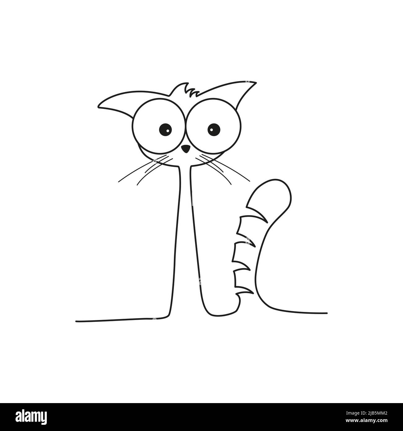 Cartoon cat action emotion cute hi-res stock photography and images - Alamy