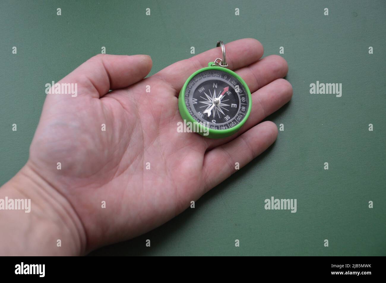 Hand compass blue hi-res stock photography and images - Alamy