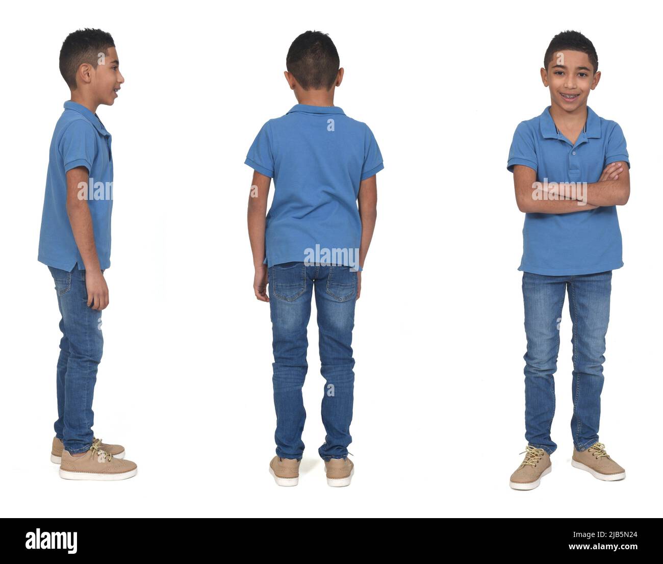 Boy back profile Cut Out Stock Images & Pictures - Alamy