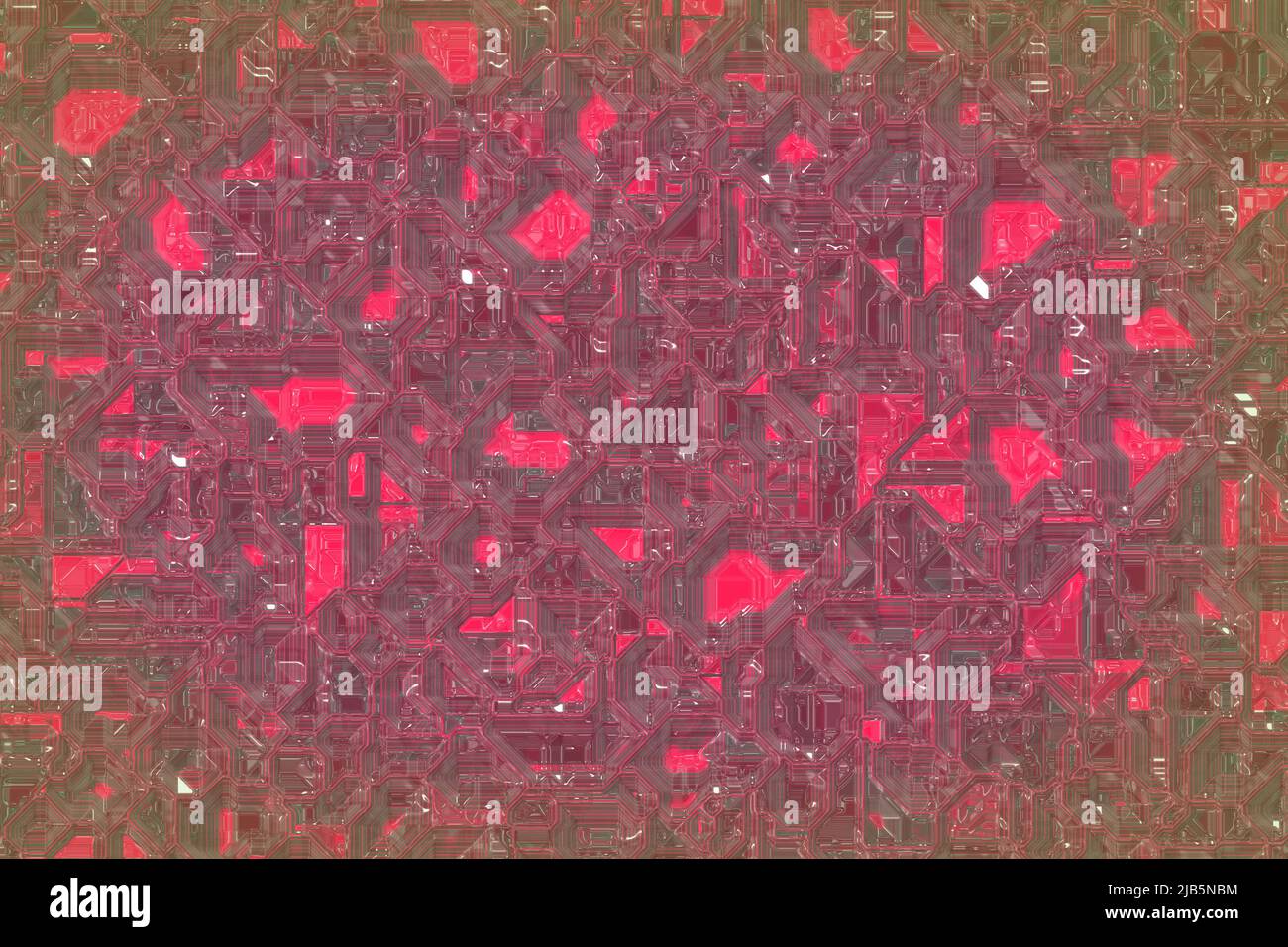 artistic cute red optic wire vivid toxic acid pattern digitally drawn ...