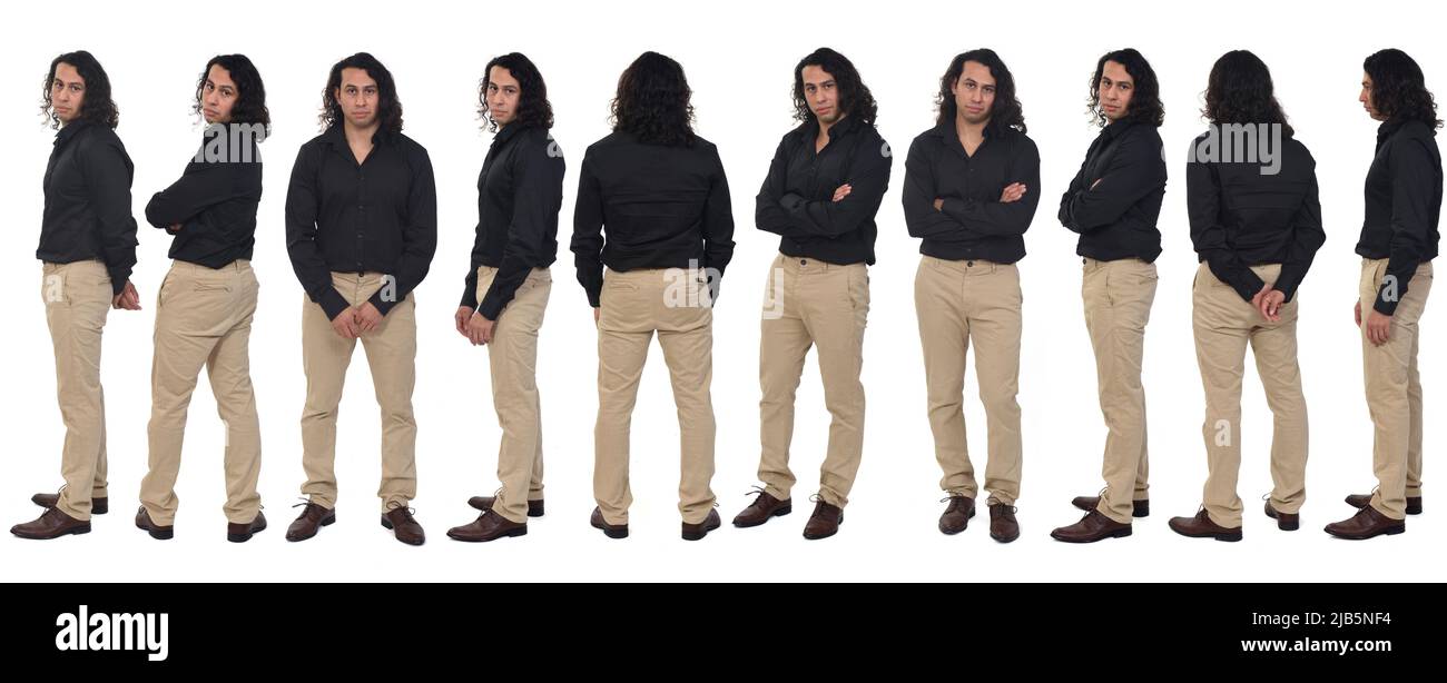 Man side profile from behind Cut Out Stock Images & Pictures - Alamy