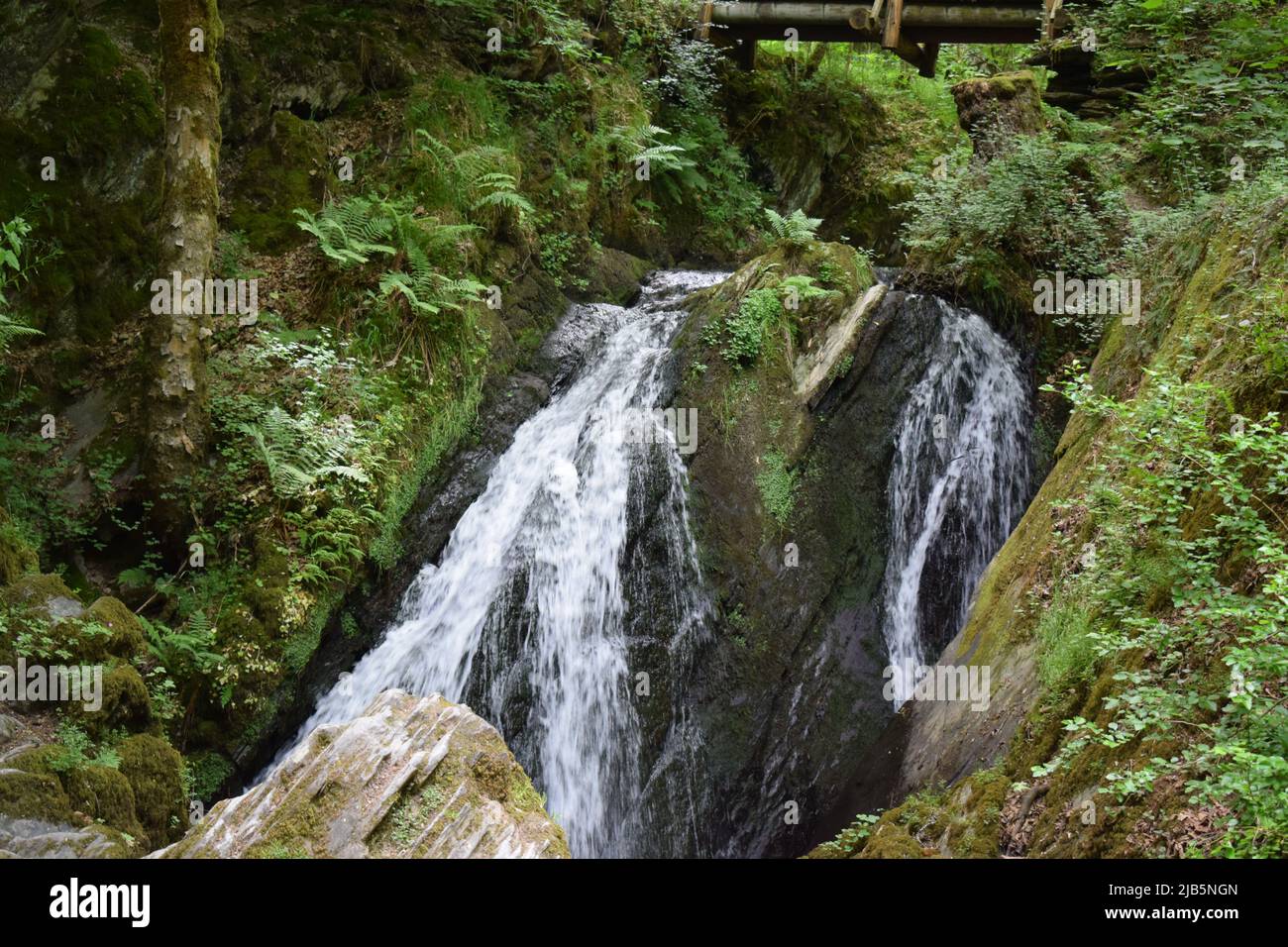 waterfall in Enderttal Stock Photo - Alamy