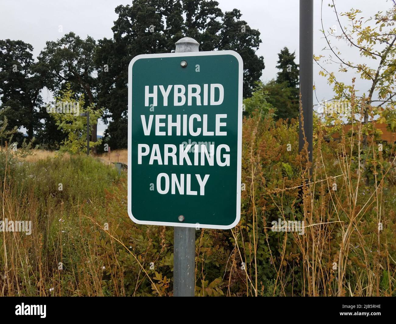 Hybrid parking sign hi-res stock photography and images - Alamy