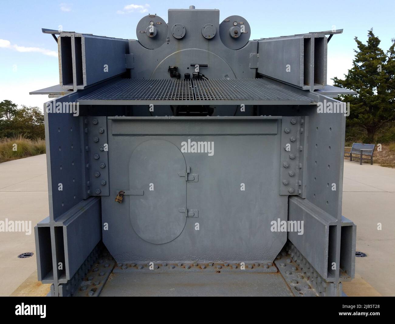 back or rear large metal artillery gun or weapon in Lewes, Delaware ...