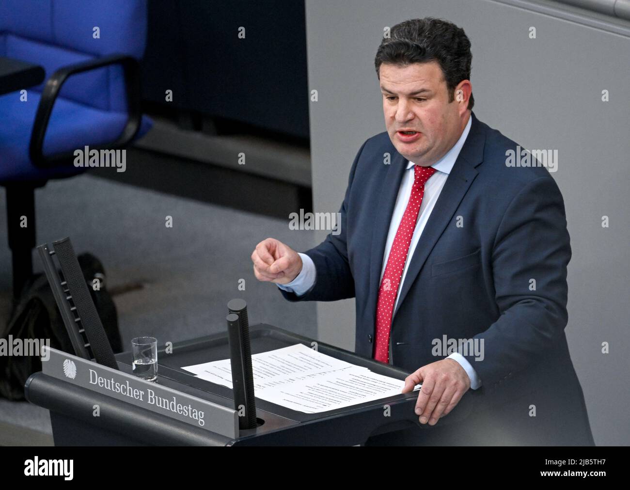 Berlin, Germany. 03rd June, 2022. Hubertus Heil (SPD), Federal Minister ...