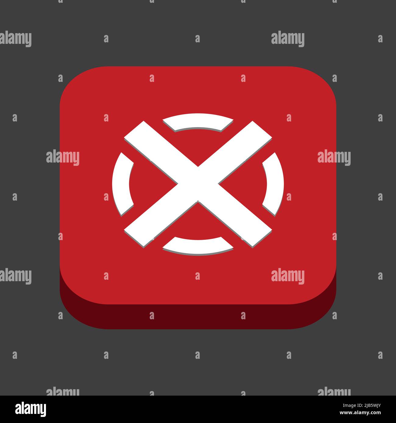 3d illustration check red mark Stock Vector Images - Alamy