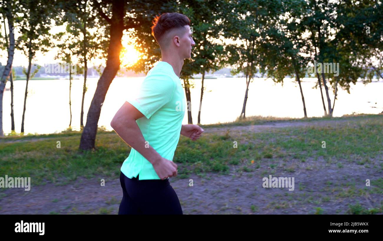 Slow motion sports man running hi-res stock photography and images - Alamy