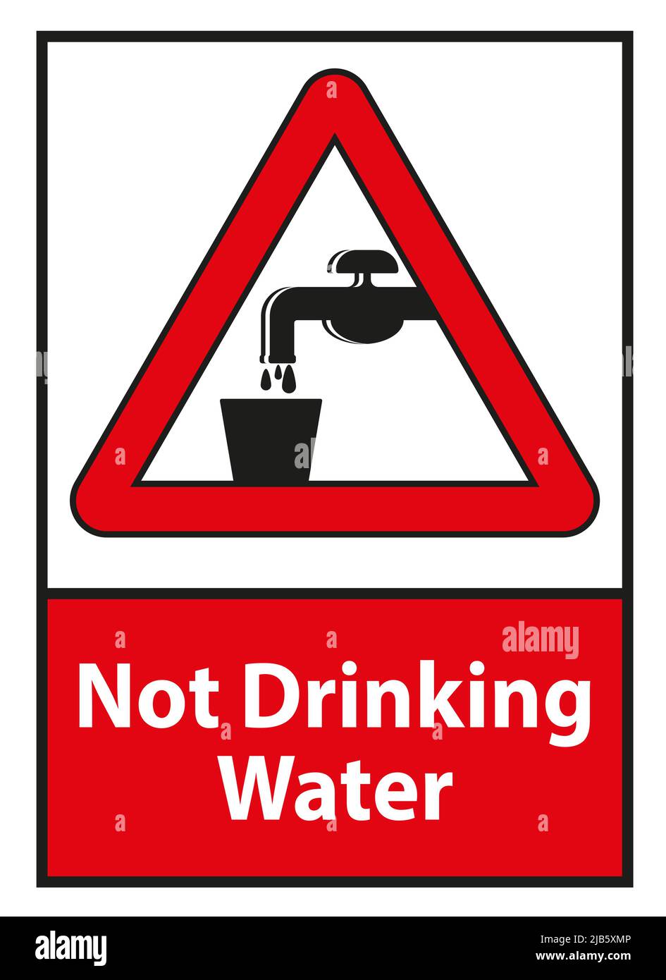 Not Drinking Water Symbol sign isolated on white background Stock ...