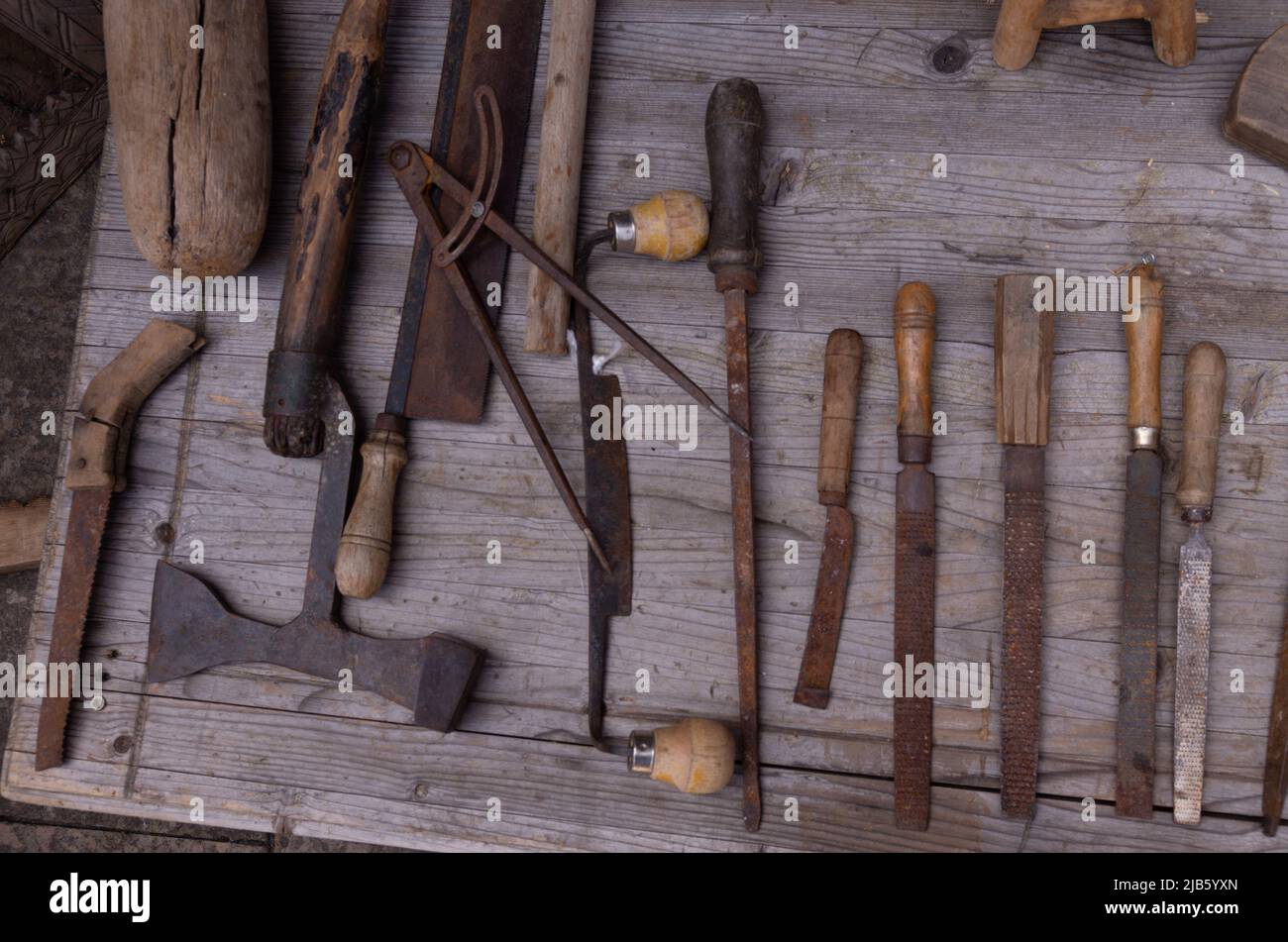 Traditional woodworking tools hi-res stock photography and images - Alamy