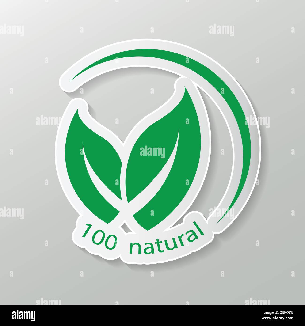 natural friendly vector design.logo natural product. stickers, labels ...