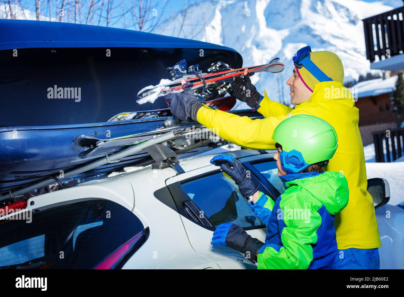 Car behind child hi-res stock photography and images - Alamy