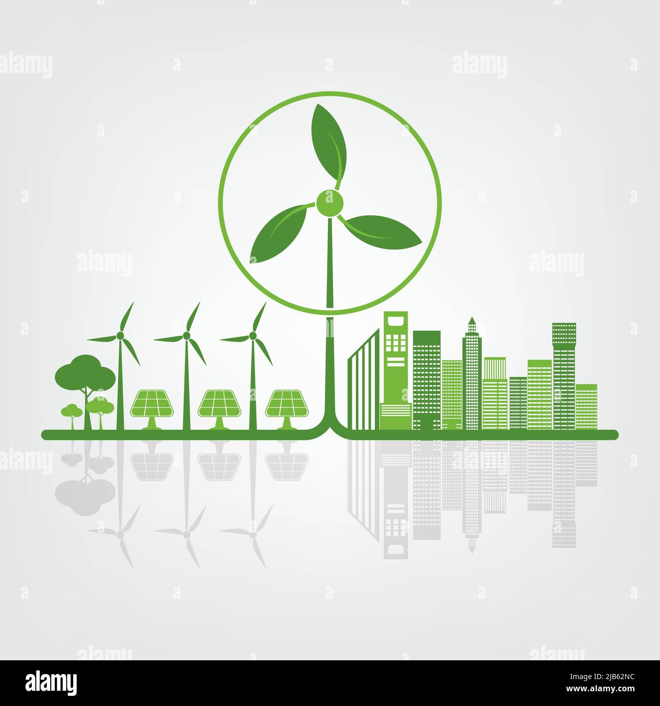 Ecology and Environmental Concept,Earth Symbol With Green Leaves Around ...